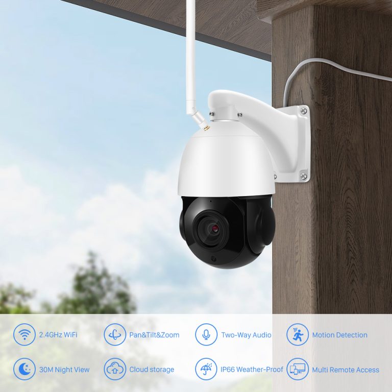 30X Optical Zoom WiFi IP Camera FHD 5MP Intelligent Auto Track PTZ ...