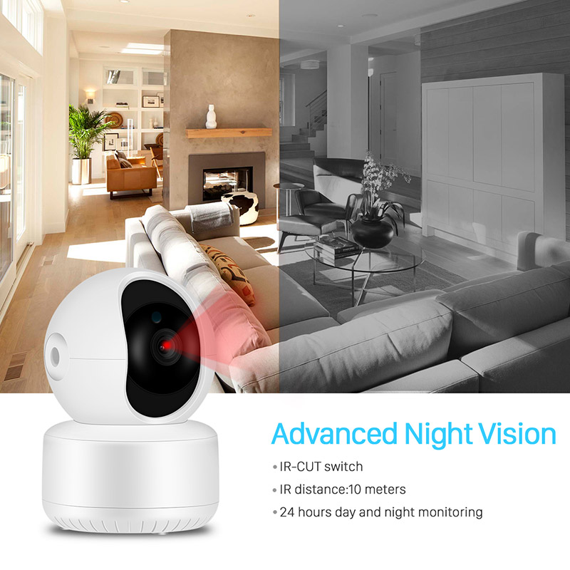 WiFi Baby Camera Monitor Pan Tilt Zoom 3MP Night Vision Motion ...