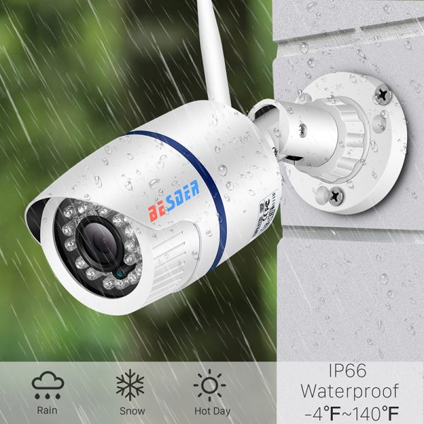Smart Outdoor Bullet Security Camera IP66 Waterproof Human Detection ...