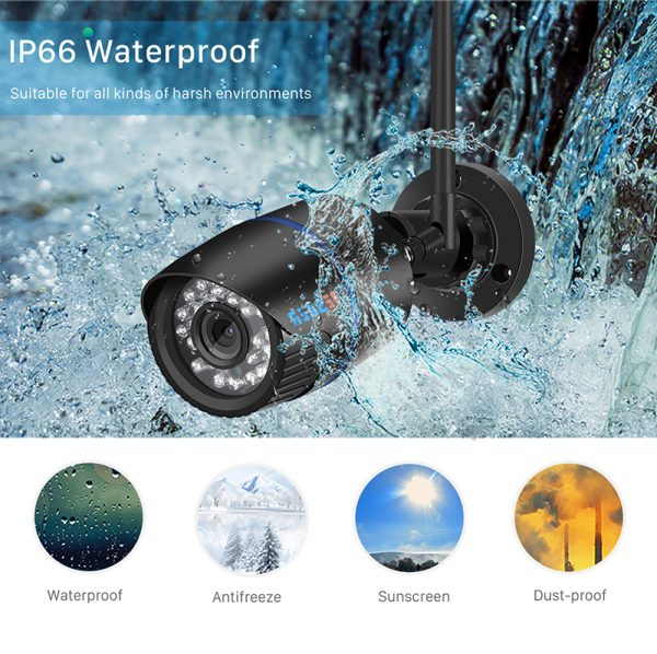 1080P Bullet Security Camera WiFi Antenna APP Remote Control Motion ...