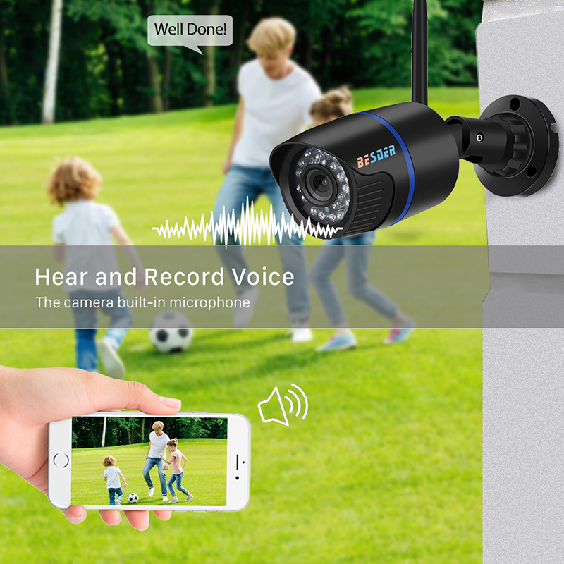 1080P Bullet Security Camera WiFi Antenna APP Remote Control Motion ...