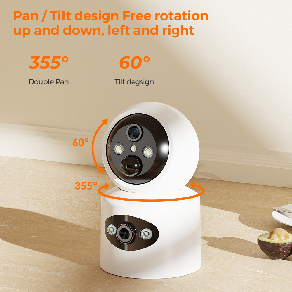 Full HD 4MP Wifi Rechargeable CCTV Camera Indoor Auto Tracking Smart ...